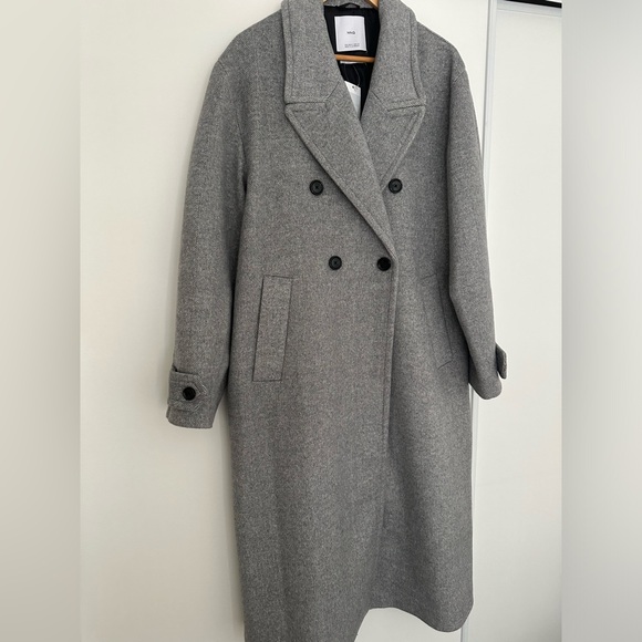 Mango | Jackets & Coats | Mango Wool Grey Coat | Poshmark